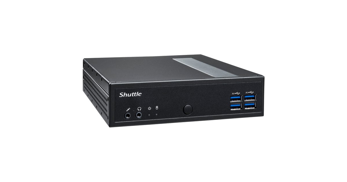 Shuttle XPC slim DL40N, Barebone Noir