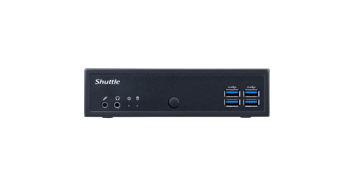 Shuttle XPC slim DL40N, Barebone Noir