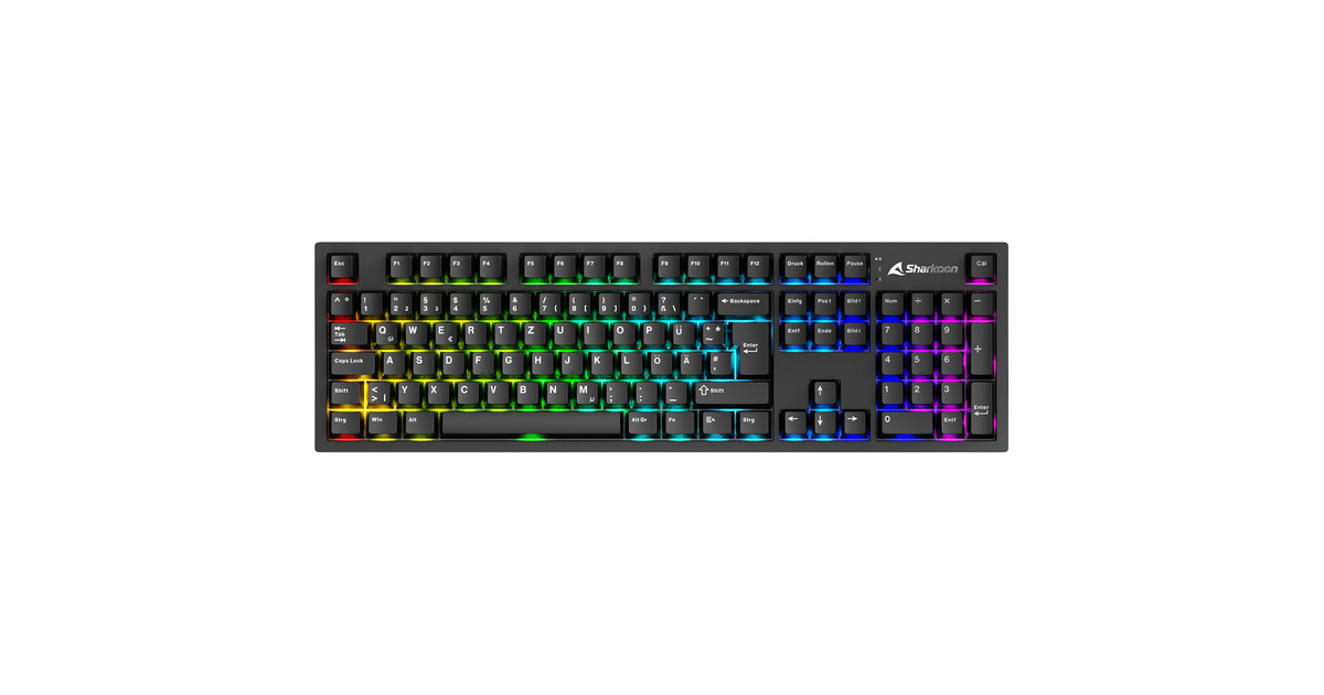Sharkoon clavier Noir, Layout DE, Sharkoon Linear