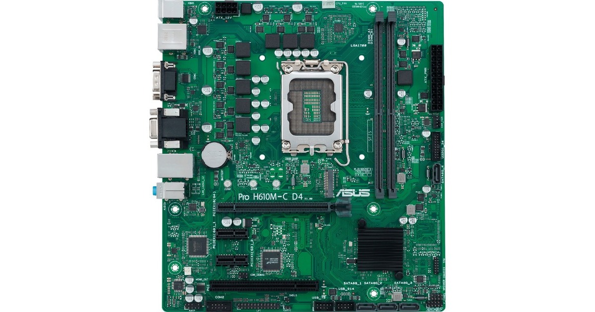 ASUS PRO H610M-C D4-CSM Intel H610 LGA 1700 micro ATX carte mère socket ...
