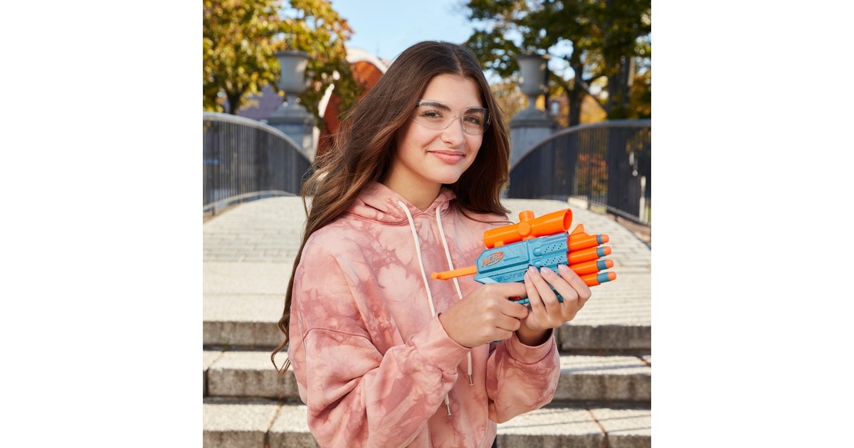 NERF Nerf Elite 2.0 Prospect QS-4, NERF Gun Bleu-gris/Orange