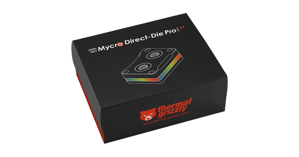 Thermal Grizzly Intel 1851 Mycro Direct-Die Pro RGB V1, Dissipateur ...