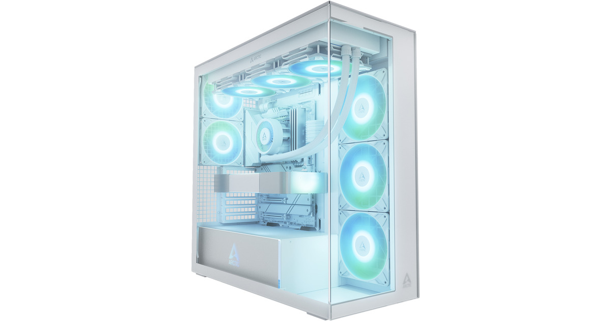 Arctic Xtender VG (White) boîtier midi tower Blanc | 2x USB-A | 1x USB ...