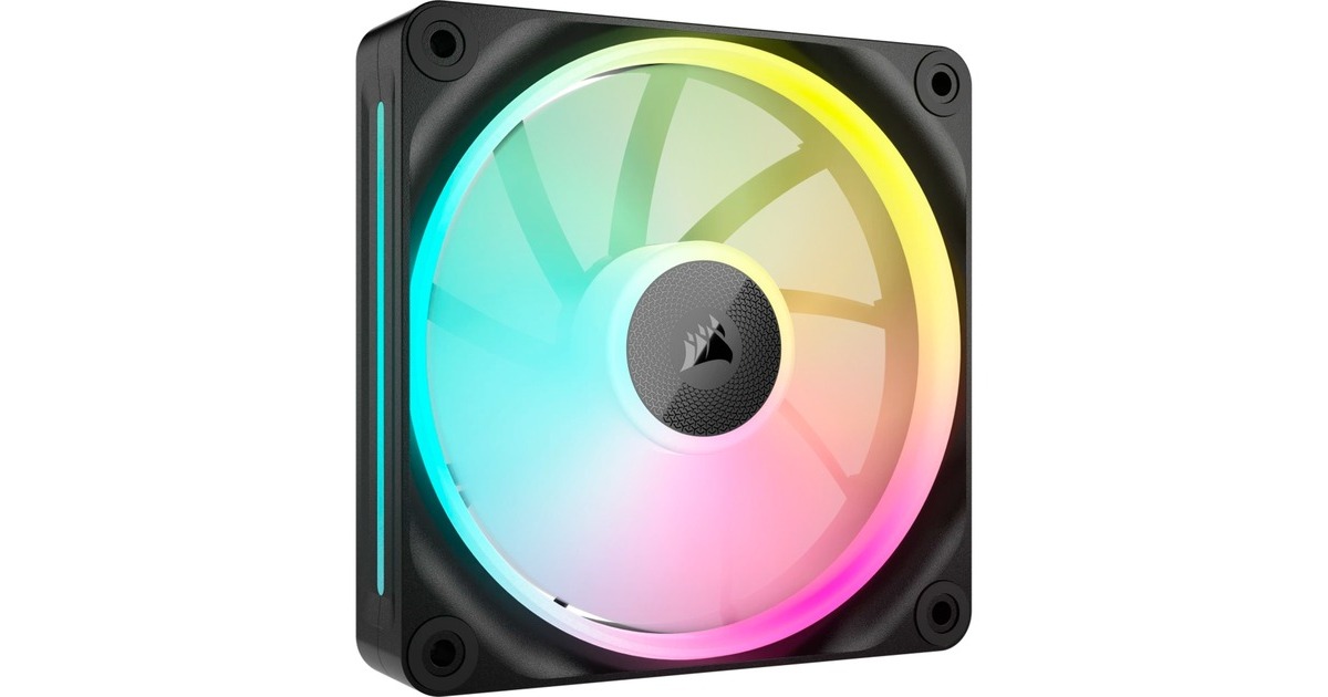Corsair iCUE LINK LX120 RGB, Ventilateur de boîtier Noir, connecteur de ...