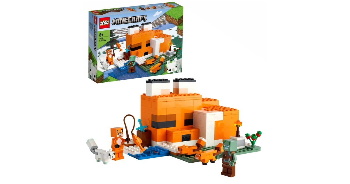 Lego Minecraft - Le refuge renard, Jouets de construction 21178