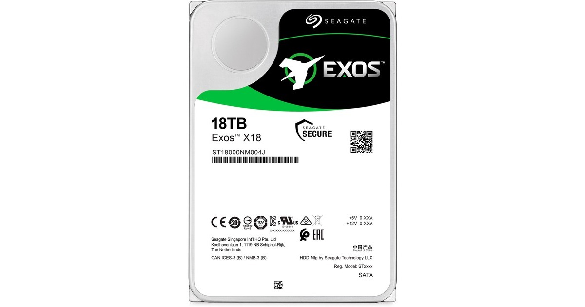 Seagate Enterprise ST18000NM004J disque dur 18 To 7200 tr/min 256 Mo 3.5" SAS 18 To, 7200 tr/min ...