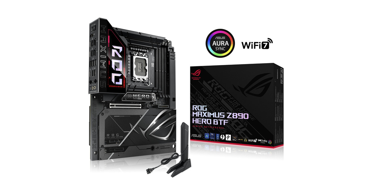 ASUS ROG MAXIMUS Z890 HERO BTF Intel Z890 LGA 1851 (Socket V1) ATX ...