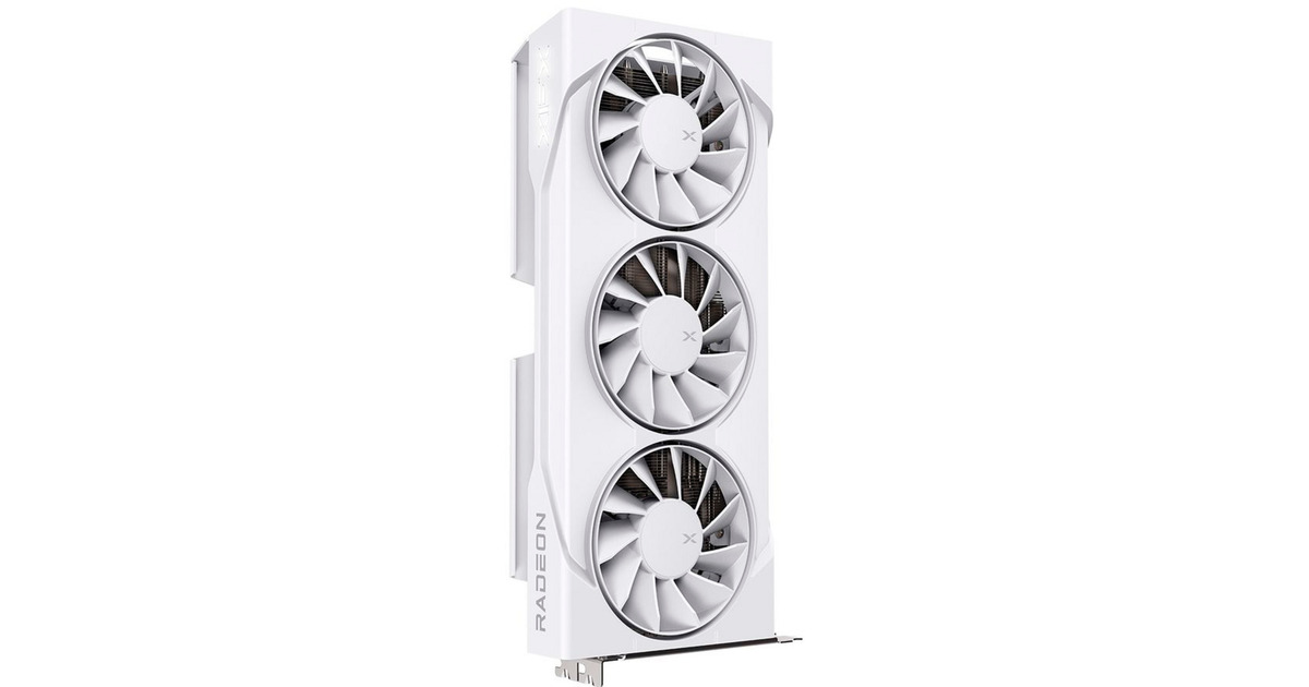 XFX Radeon RX 9060 XT Swift OC Triple Fan, Carte graphique Blanc, RDNA4, GDDR6, 2x DisplayPort ...