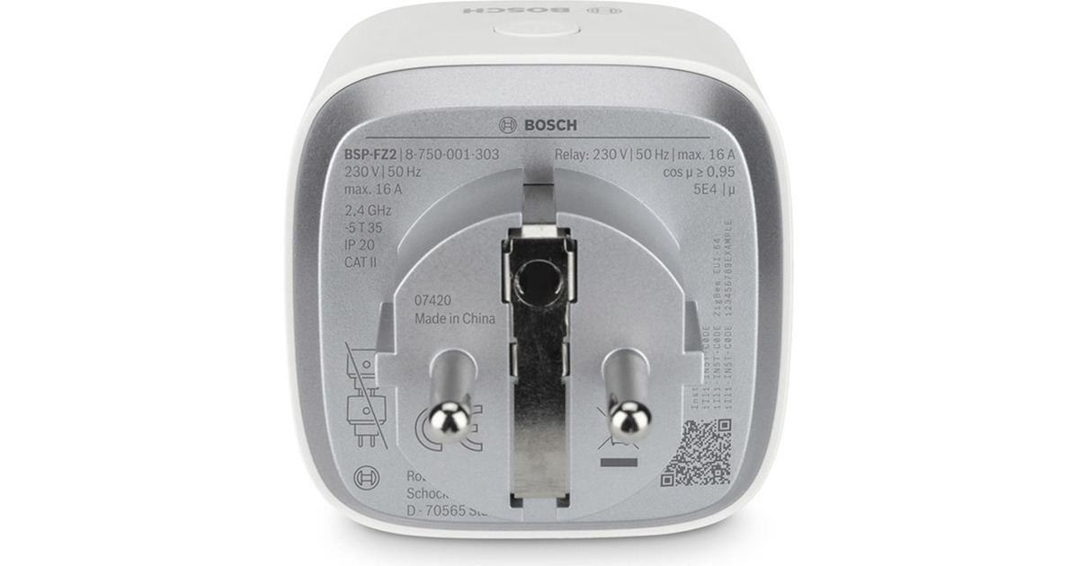 Bosch Smart Home Plug Compact Prise intelligente 2990 W Maison Blanc ...