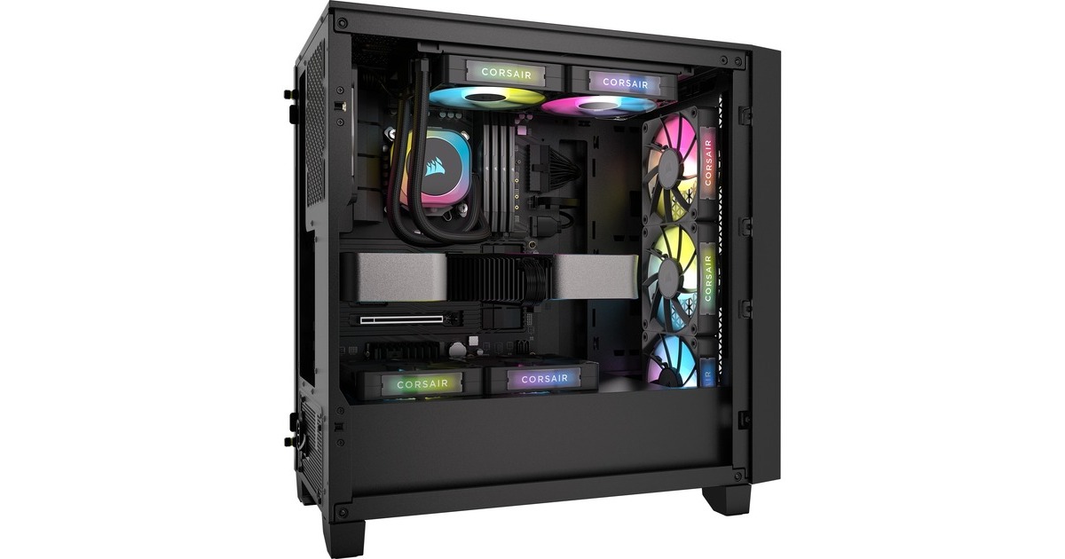 Corsair iCUE RX120 RGB Triple Kit, Ventilateur de boîtier Noir, 4 ...