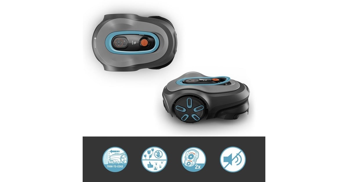 GARDENA smart SILENO max 1.200m², 19902-20, Robot tondeuse Gris/Turquoise