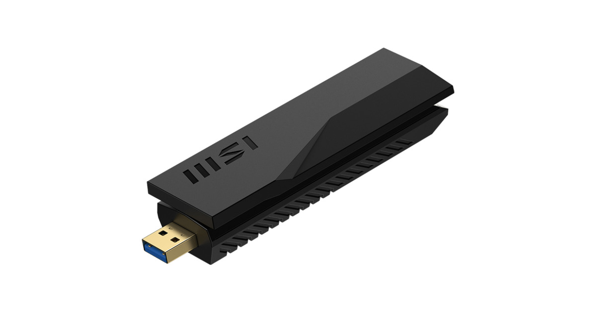 MSI BE6500 WiFi7 USB Stick - Dongle carte et adaptateur d'interfaces ...