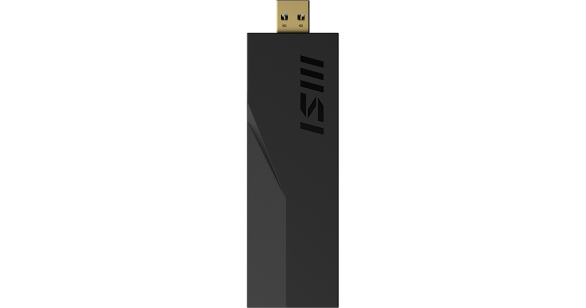 MSI BE6500 WiFi7 USB Stick - Dongle carte et adaptateur d'interfaces ...