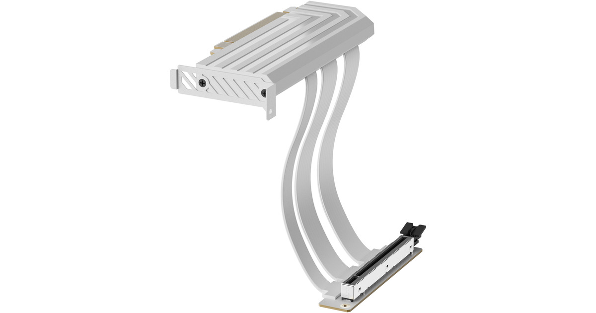 HYTE PCIe 5.0 Hyper Riser, Câble d'extension Blanc