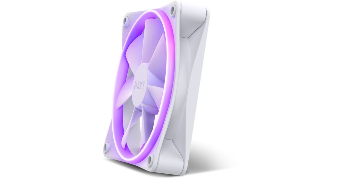 NZXT F120 RGB Single 120x120x26, Ventilateur de boîtier Blanc ...