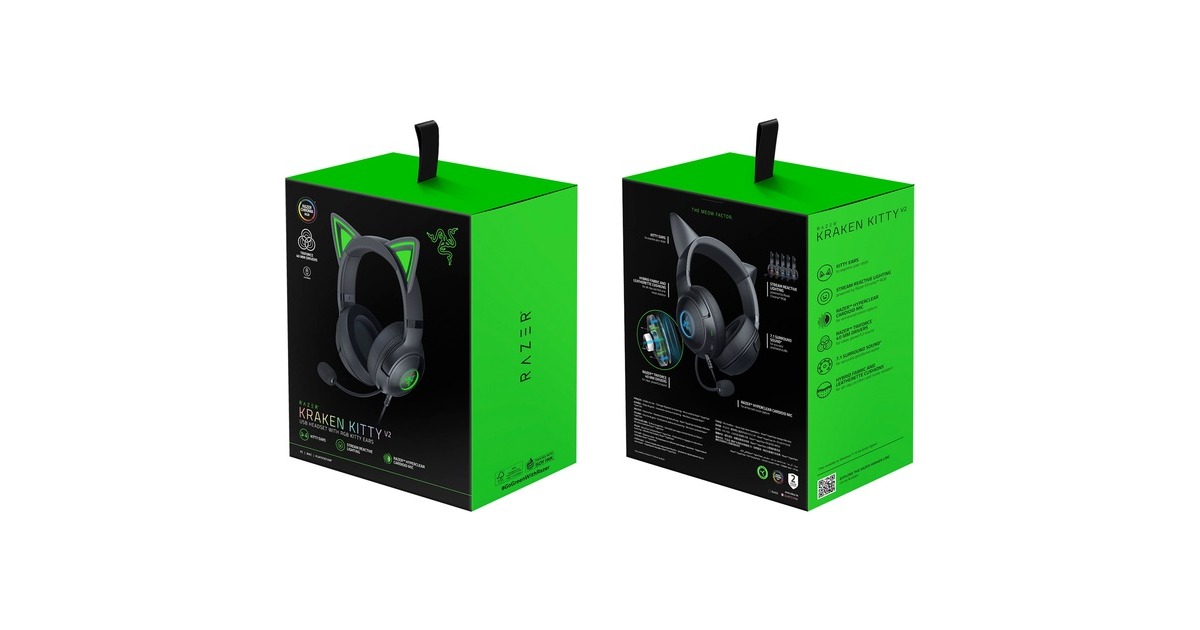 Razer Kraken Kitty V2 casque gaming over-ear Noir, PC