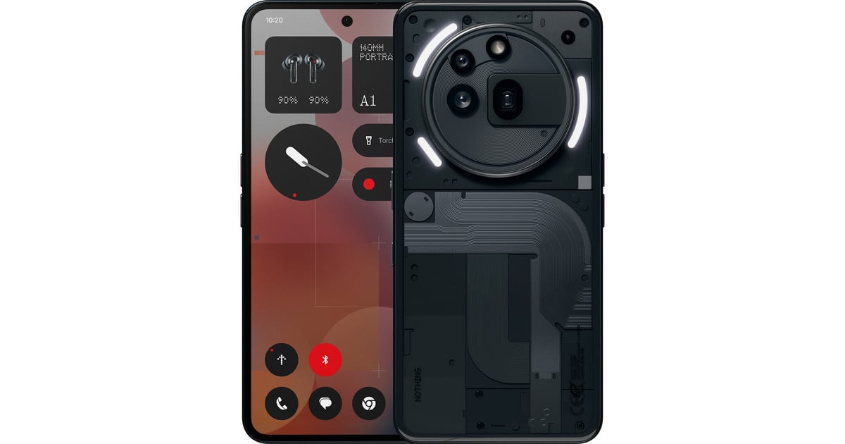 Nothing Phone (3a), Smartphone Noir