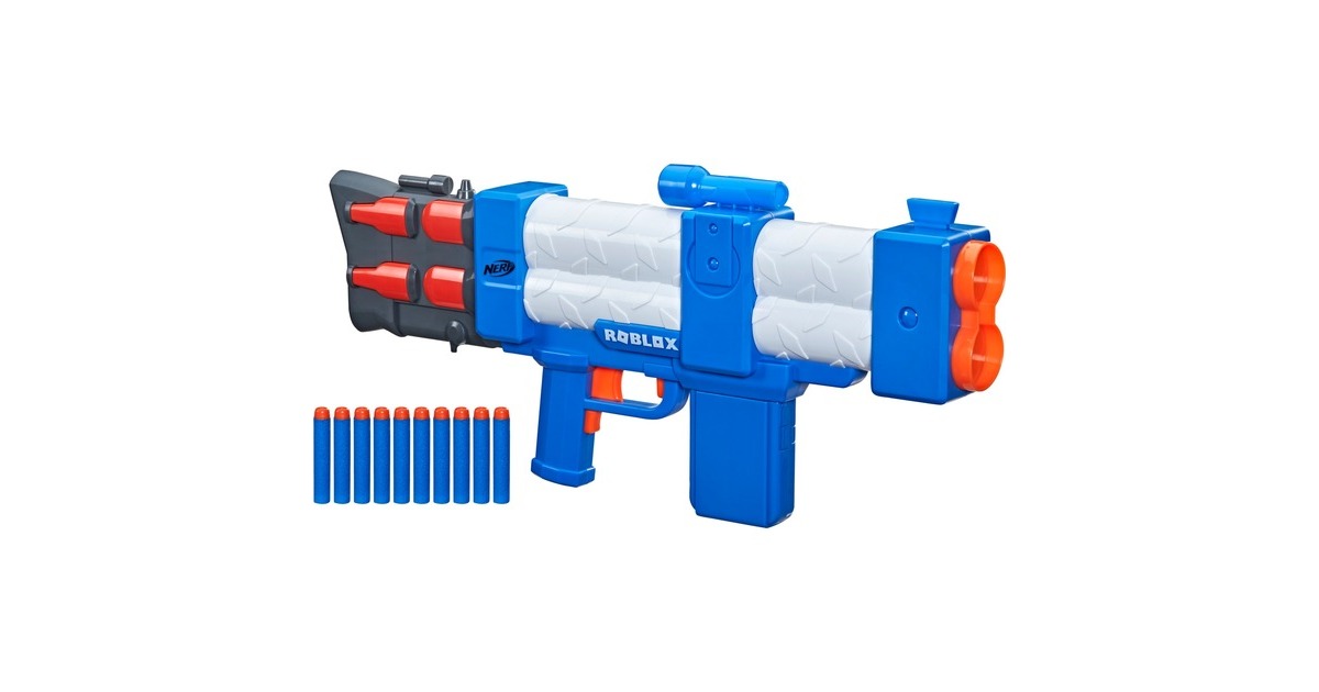 NERF Roblox Arsenal: Pulse Laser-blaster, NERF Gun Bleu/Blanc