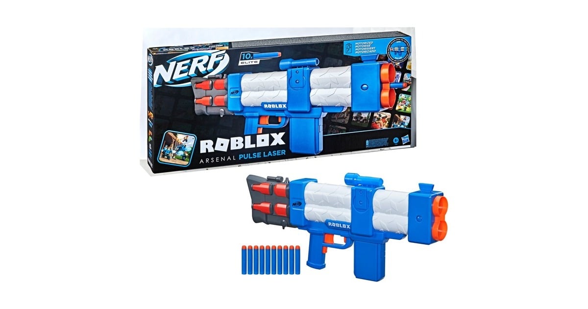 NERF Roblox Arsenal: Pulse Laser-blaster, NERF Gun Bleu/Blanc