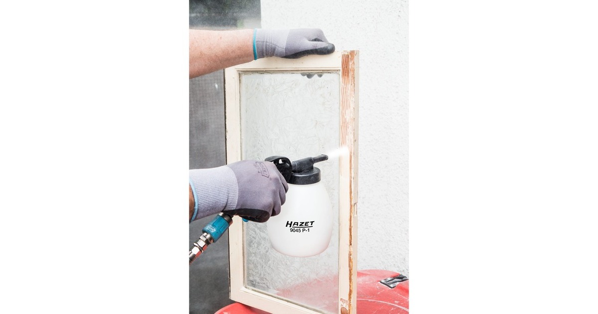 Hazet 9045P-1, Pistolet de sablage Noir/Blanc