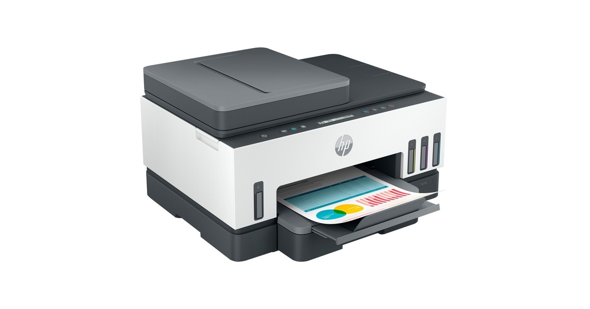 HP Smart Tank 7305 all-in-one, Imprimante multifonction Gris/Blanc