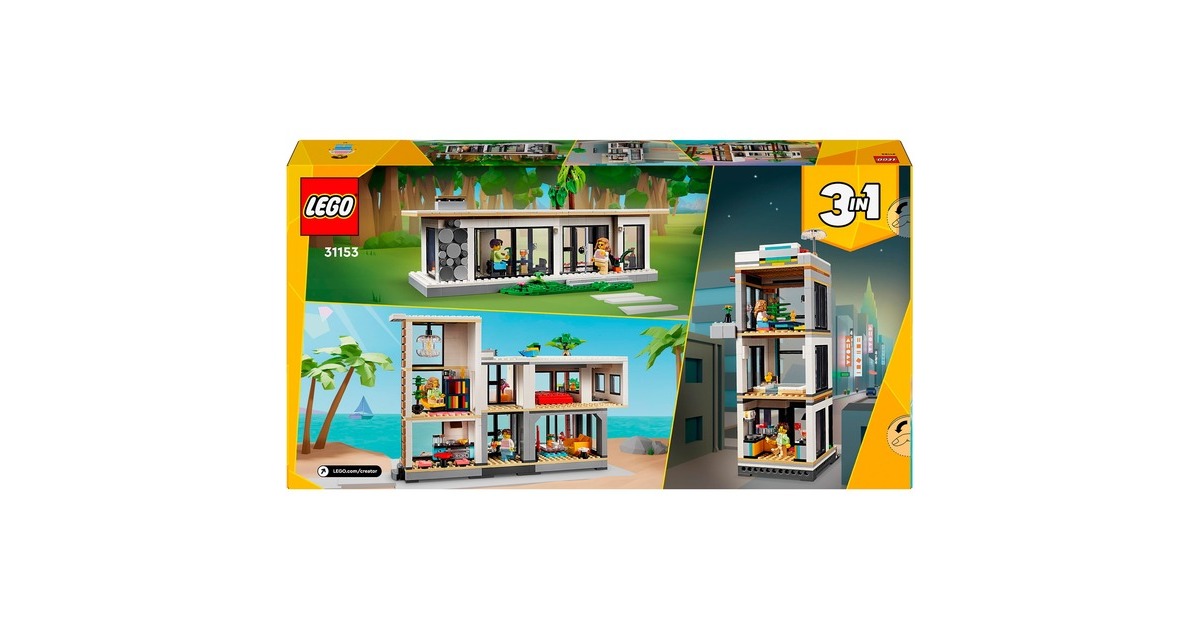 Lego Creator 3-in-1 - La maison moderne, Jouets de construction 31153