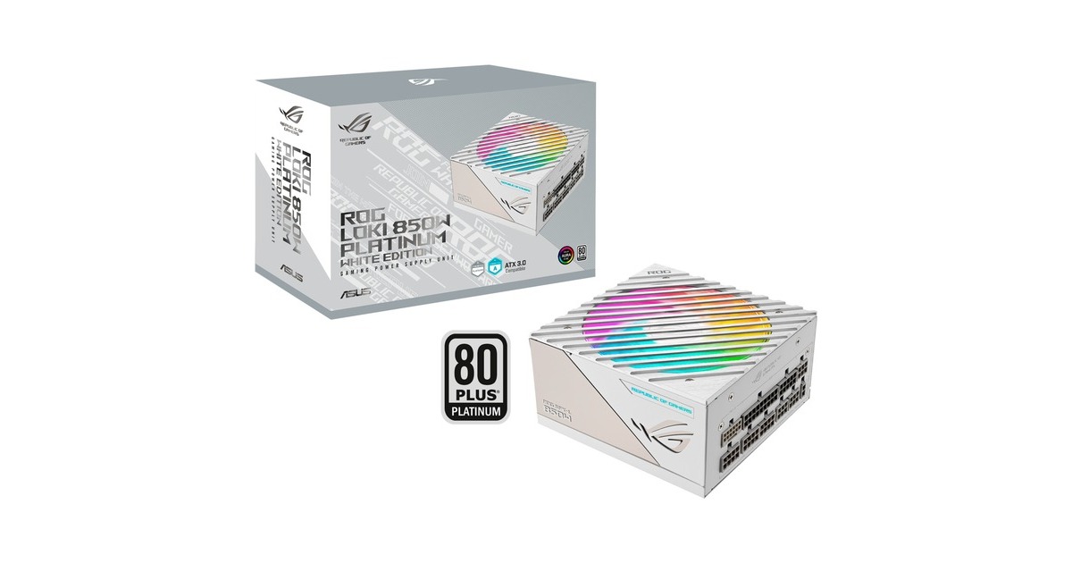 ASUS ROG Loki SFX-L 850W Platinum alimentation Blanc, 4x PCIe, Gestion ...