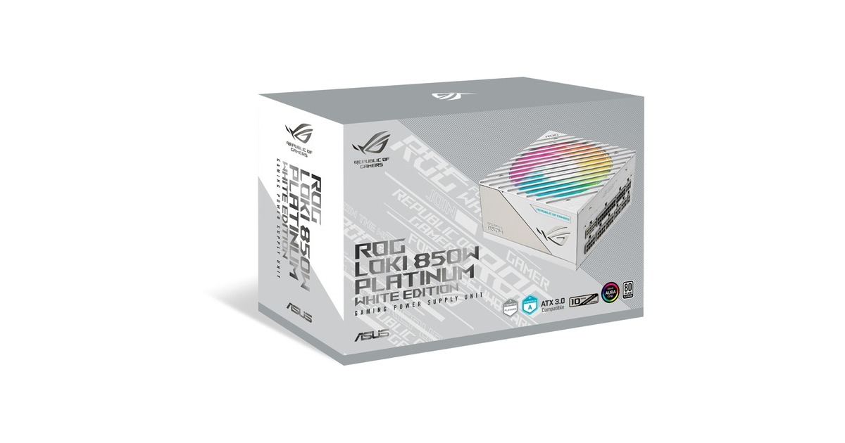 ASUS ROG Loki SFX-L 850W Platinum alimentation Blanc, 4x PCIe, Gestion ...