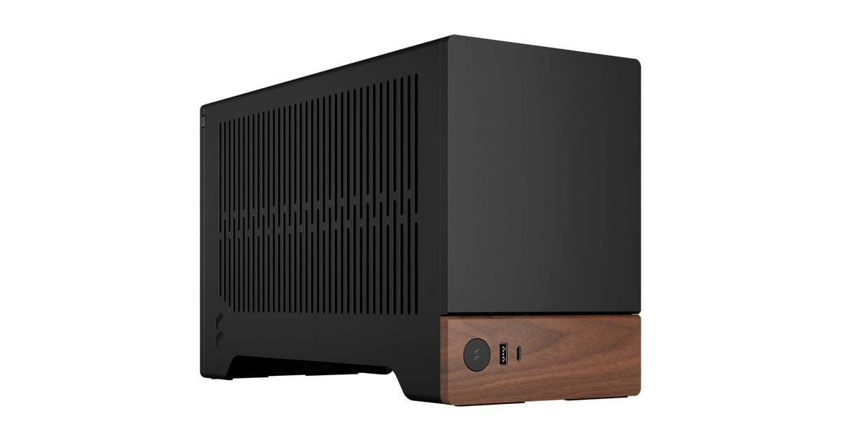 Fractal Design Terra boîtier mini tower Graphite/bois | 1x USB-A | 1x USB-C