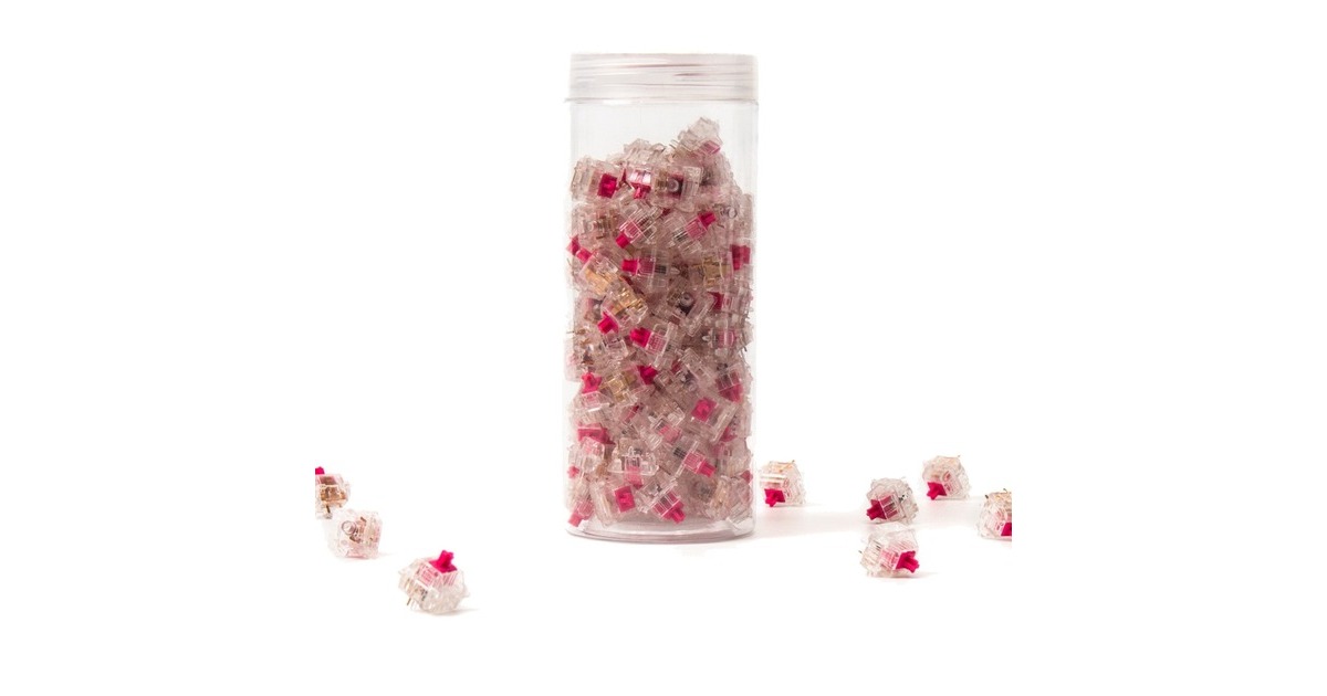 Keychron G117, Switch pour clavier rose fuchsia/transparent