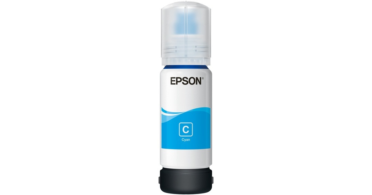 Epson 113 EcoTank Pigment Cyan ink bottle, Encre Original, Cyan, Epson ...