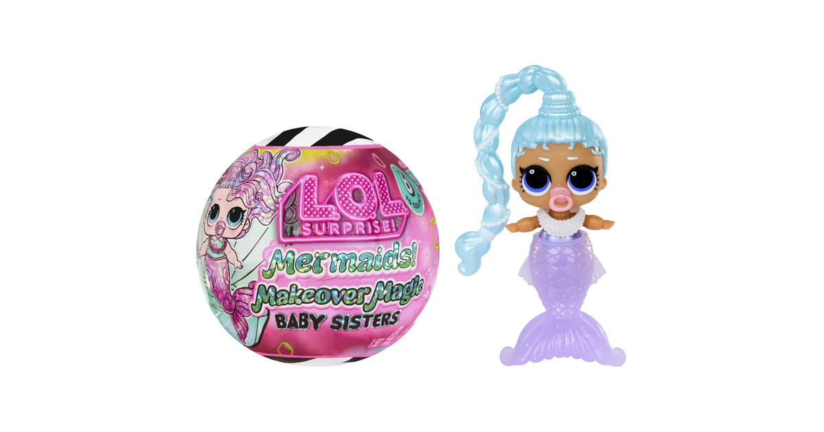 MGA Entertainment L.O.L. Surprise Mermaids! Makeover Magic Baby Sisters ...
