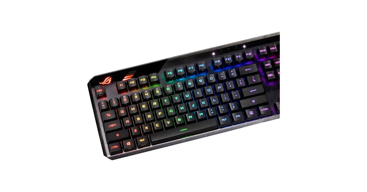 ASUS ROG PBT Doubleshot Keycap-Set für ROG RX Switches, Keycaps Noir ...