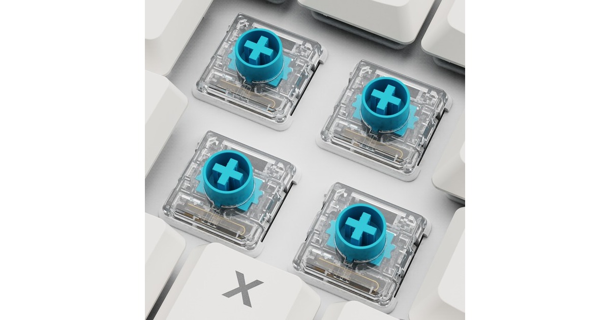 Sharkoon PureWriter W65, clavier Blanc, Layout DE, Kailh Choc V2 Low ...