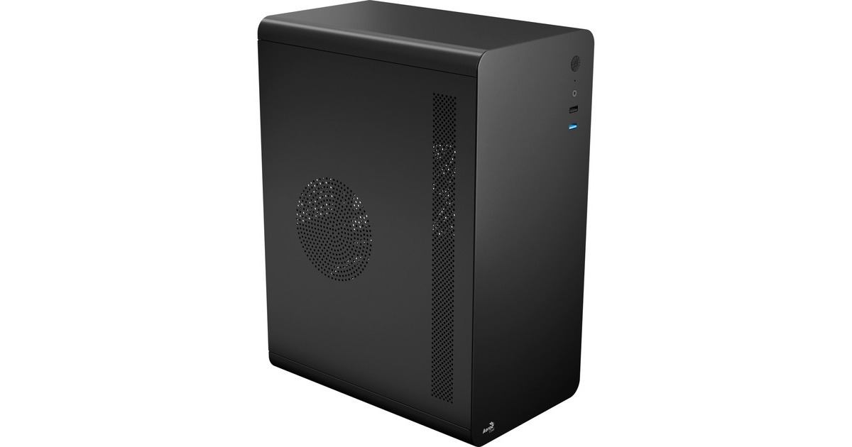 Aerocool CS110 Mini Tower Noir, boîtier pc Noir | 2x USB-A