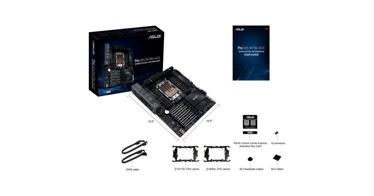ASUS PRO WS W790-ACE Intel W790 LGA 4677 (Socket E) SSI CEB carte mère ...
