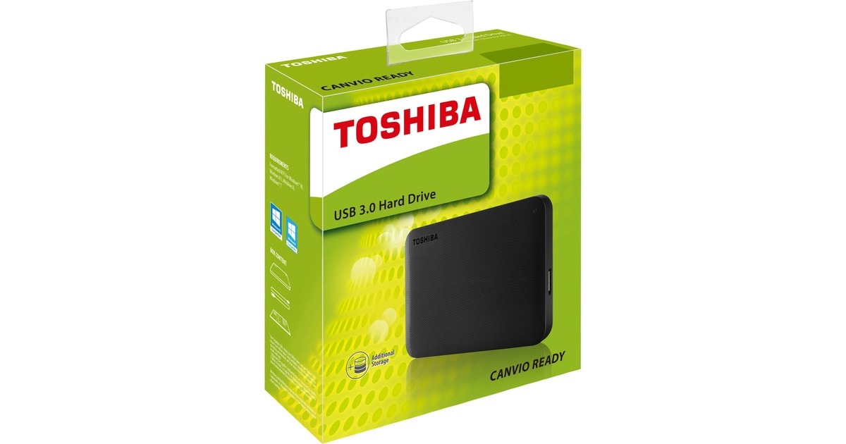 Toshiba Canvio Ready 1 To, Disque dur Noir, HDTP310EK3AA, USB 3.2 Gen 1