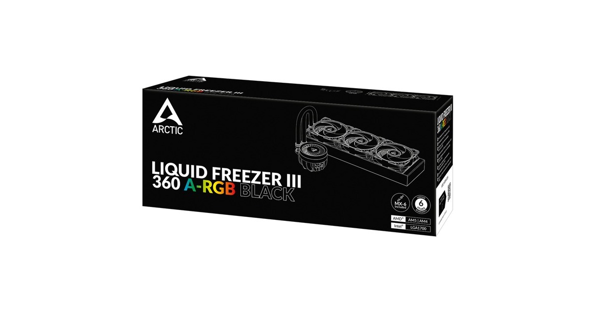 Arctic Liquid Freezer III 360 A-RGB 360mm, Watercooling Noir