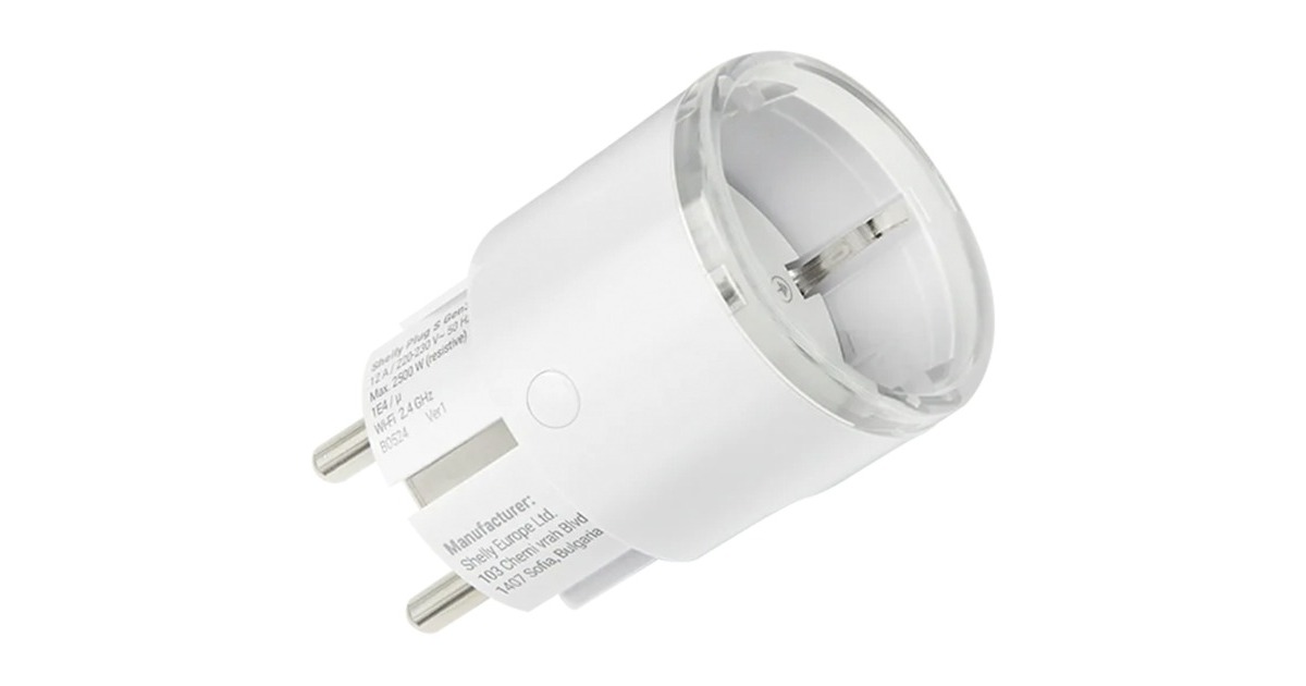 Shelly Shelly_Plug_S_Gen3_w, Switch socket Blanc