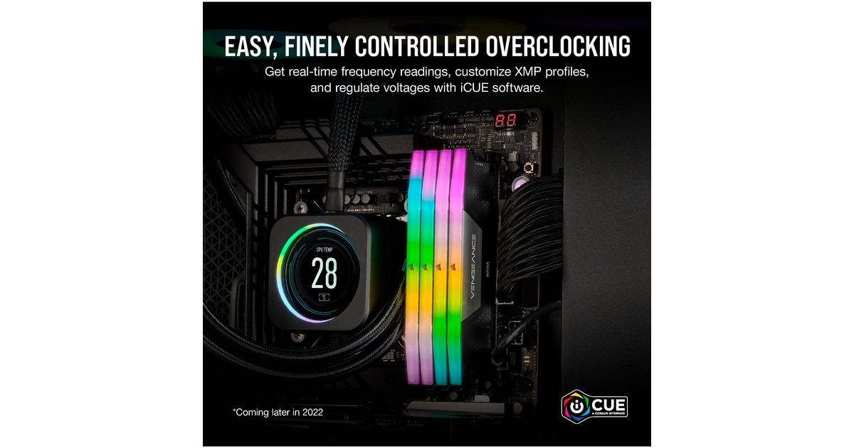 Corsair D532Go 6000-30 Vengeance RGo bk K2 COR, Mémoire vive Noir