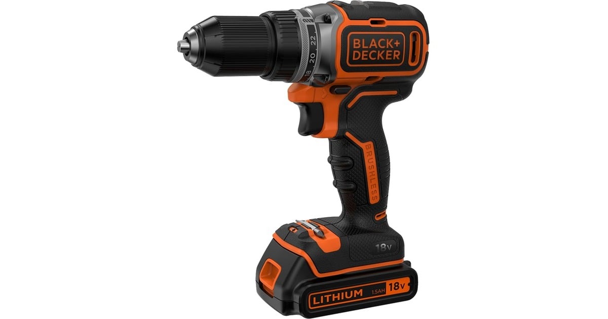 BLACK+DECKER BL186K, Perceuse/visseuse Noir/Orange, Batterie, chargeur ...