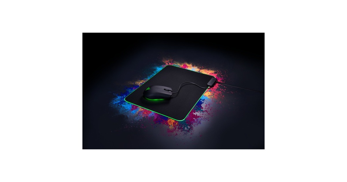 Razer Goliathus Chroma, Tapis de souris gaming Noir, LED RGB