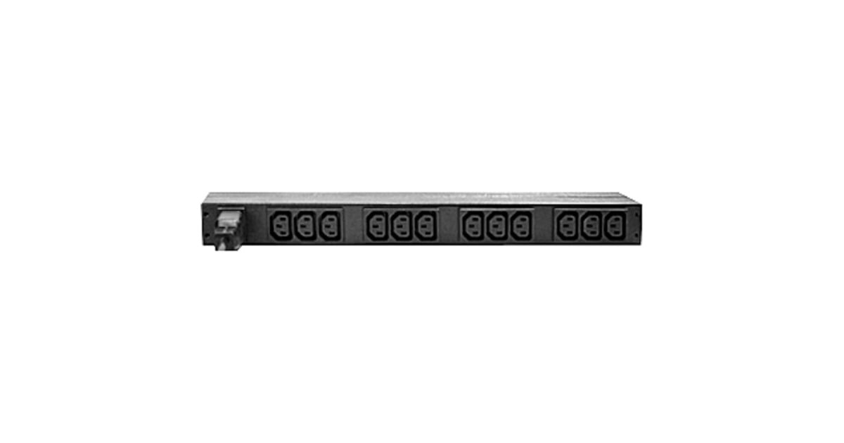 APC PDU de base pour rack 1U AP9565, Multiprise Noir