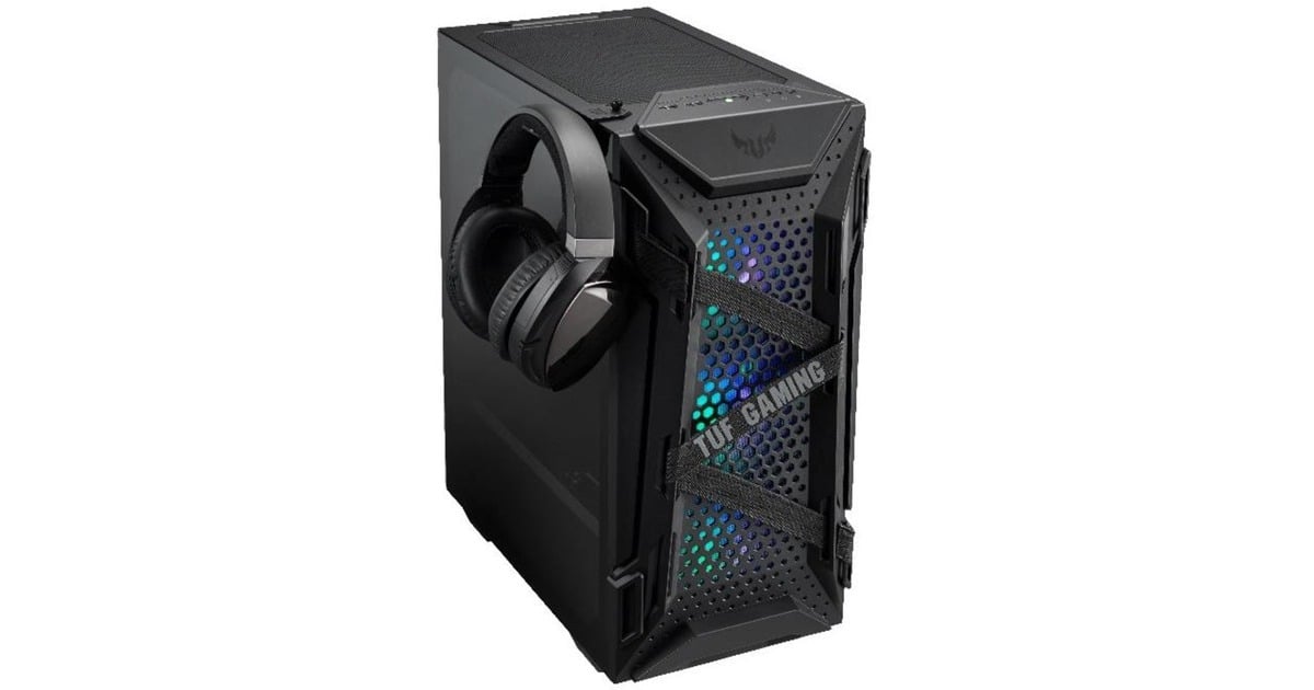 ASUS TUF Gaming GT301 boîtier midi tower Noir | 2x USB-A | RGB | Window