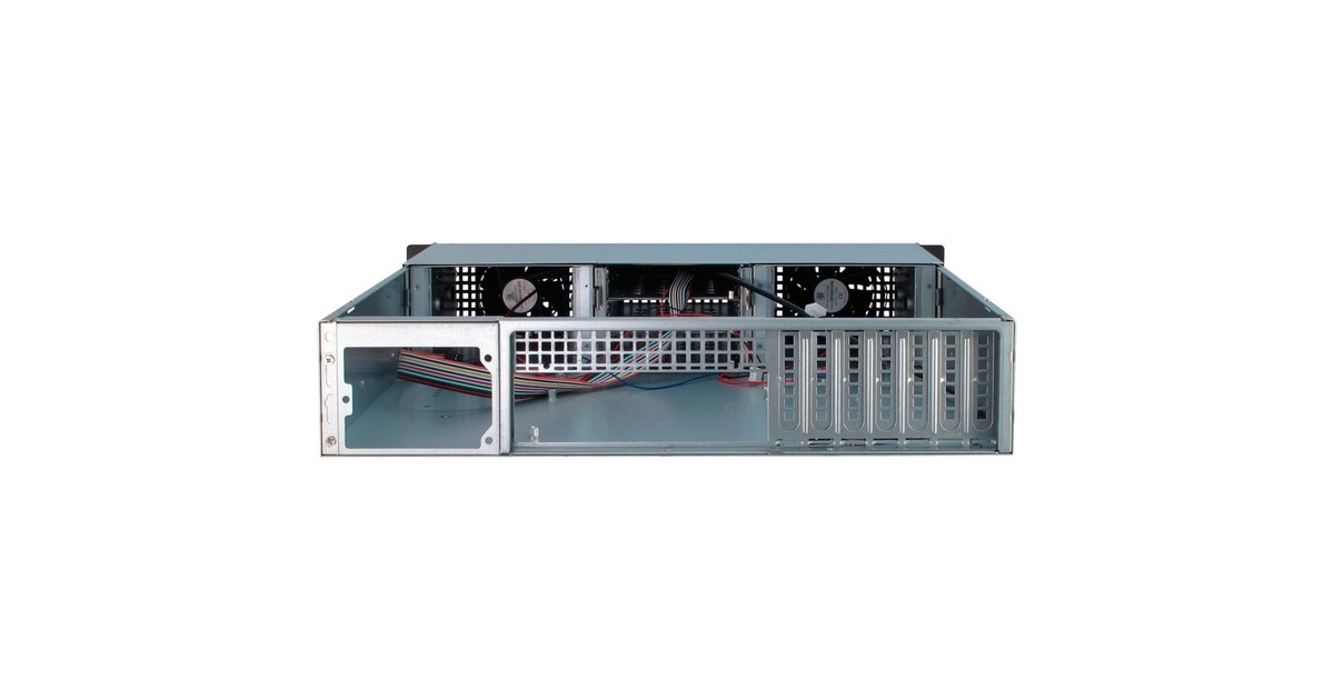 Inter-Tech 2U-20248 boîtier rack Noir | 2x USB-A
