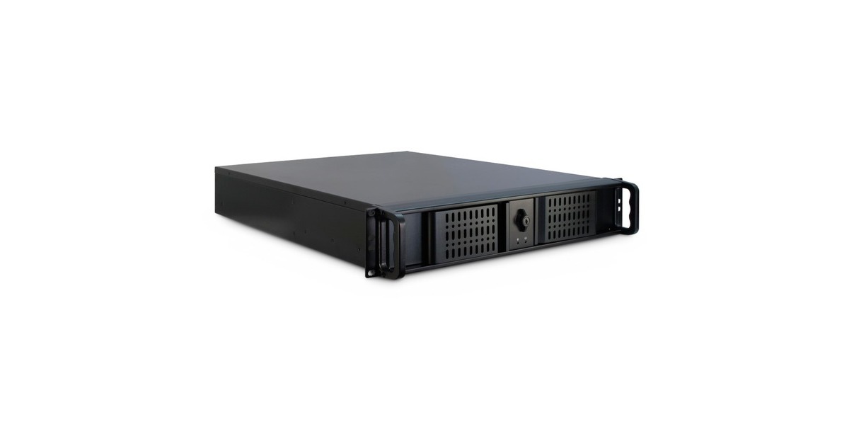 Inter-Tech 2U-2098-SL boîtier rack Noir | 2x USB-A