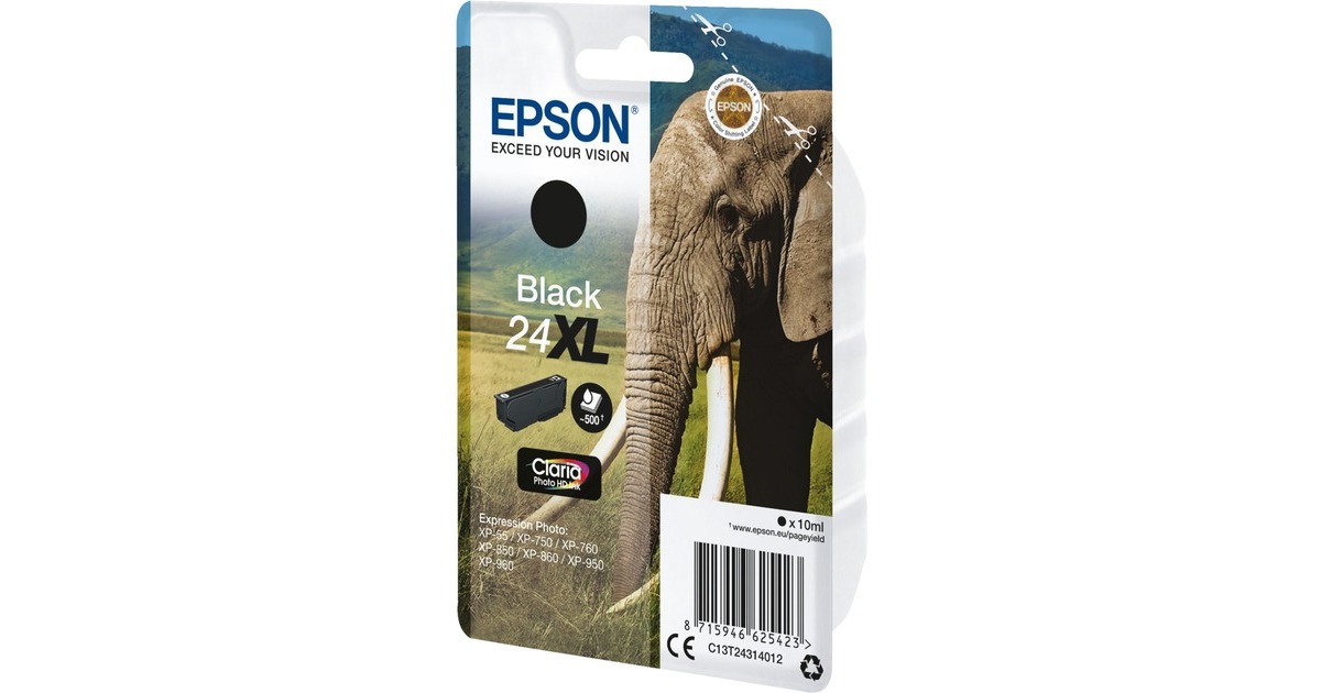 Epson Elephant Cartouche "Eléphant" - Encre Claria Photo HD N (XL ...