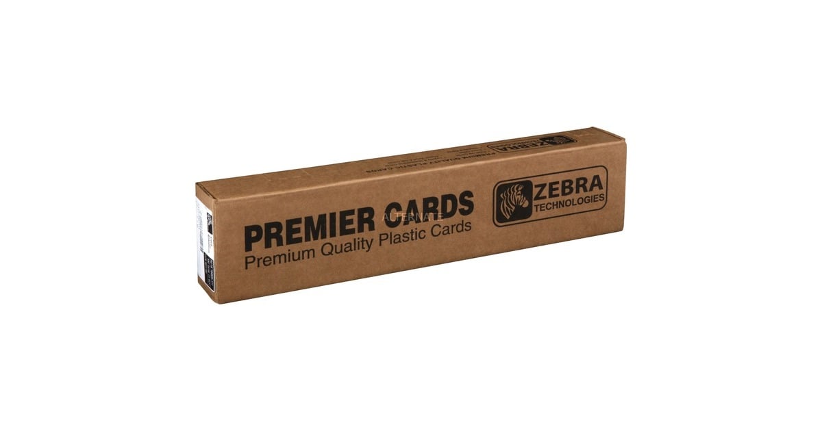 Zebra Premier PVC Card, 30 mil (5 packs x 100), Carte en plastique 30 ...