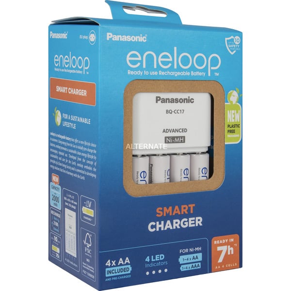 Panasonic Chargeur eneloop Universal Smart Charger Set Blanc