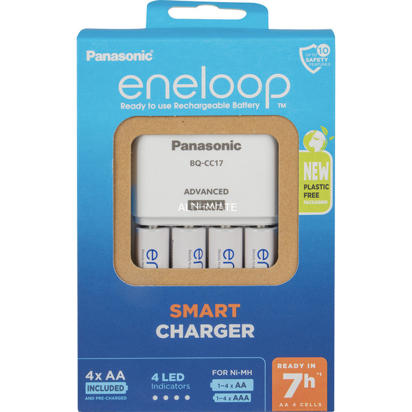 Panasonic Chargeur eneloop Universal Smart Charger Set Blanc